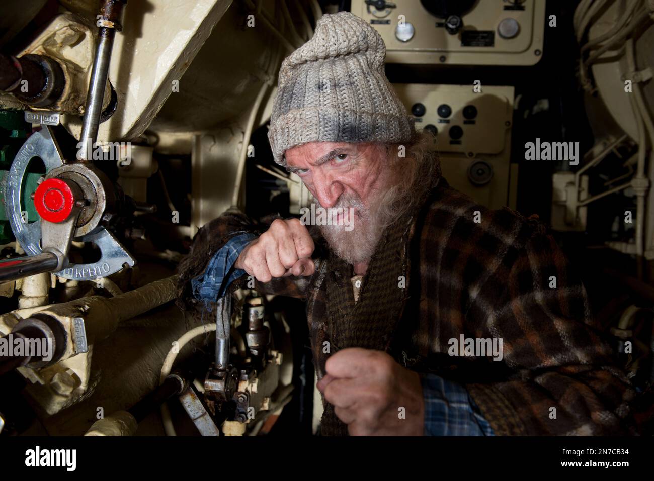 British actor, David Gant poses for photographs, during the filming of ...