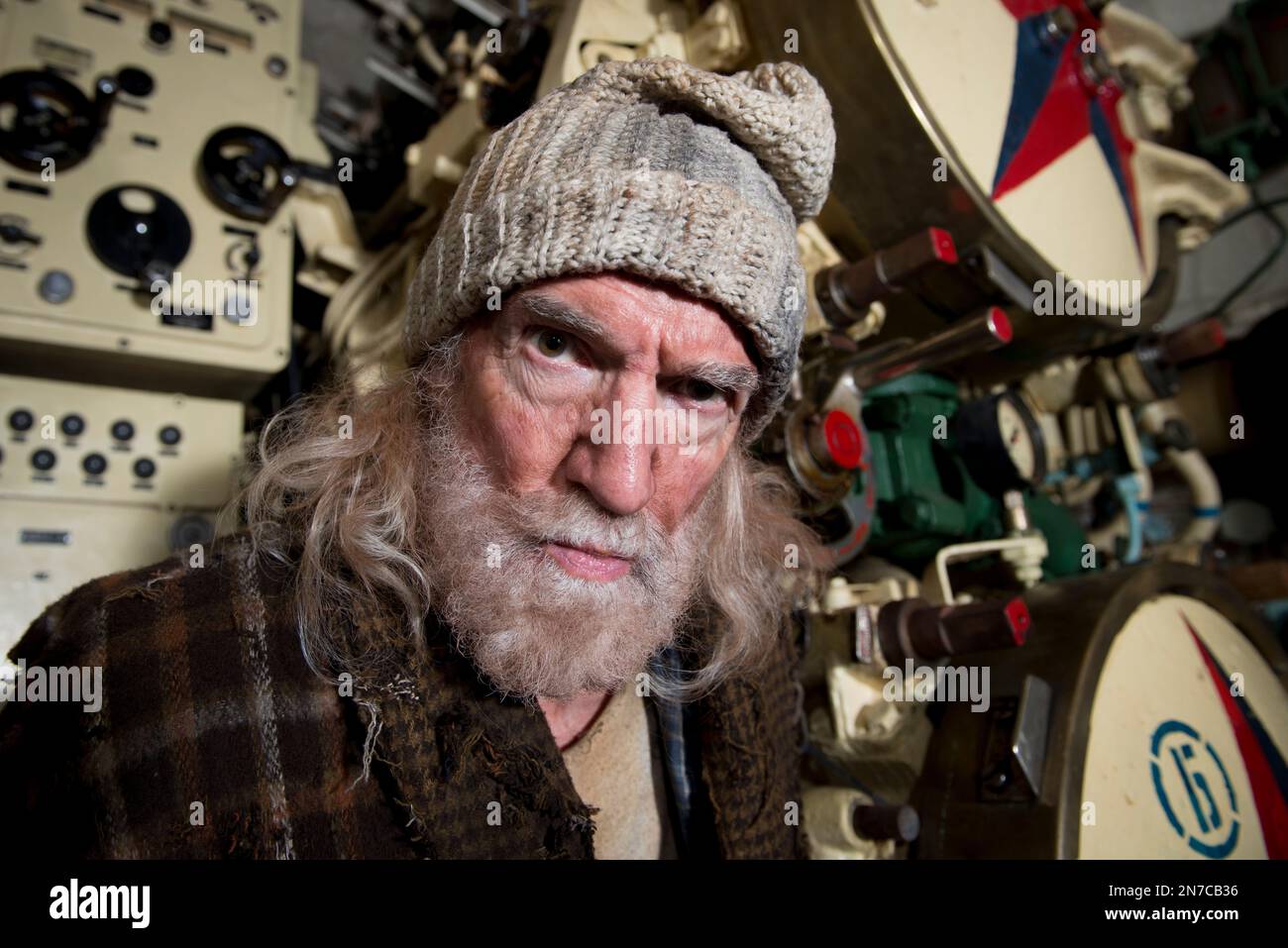 British actor, David Gant poses for photographs, during the filming of ...