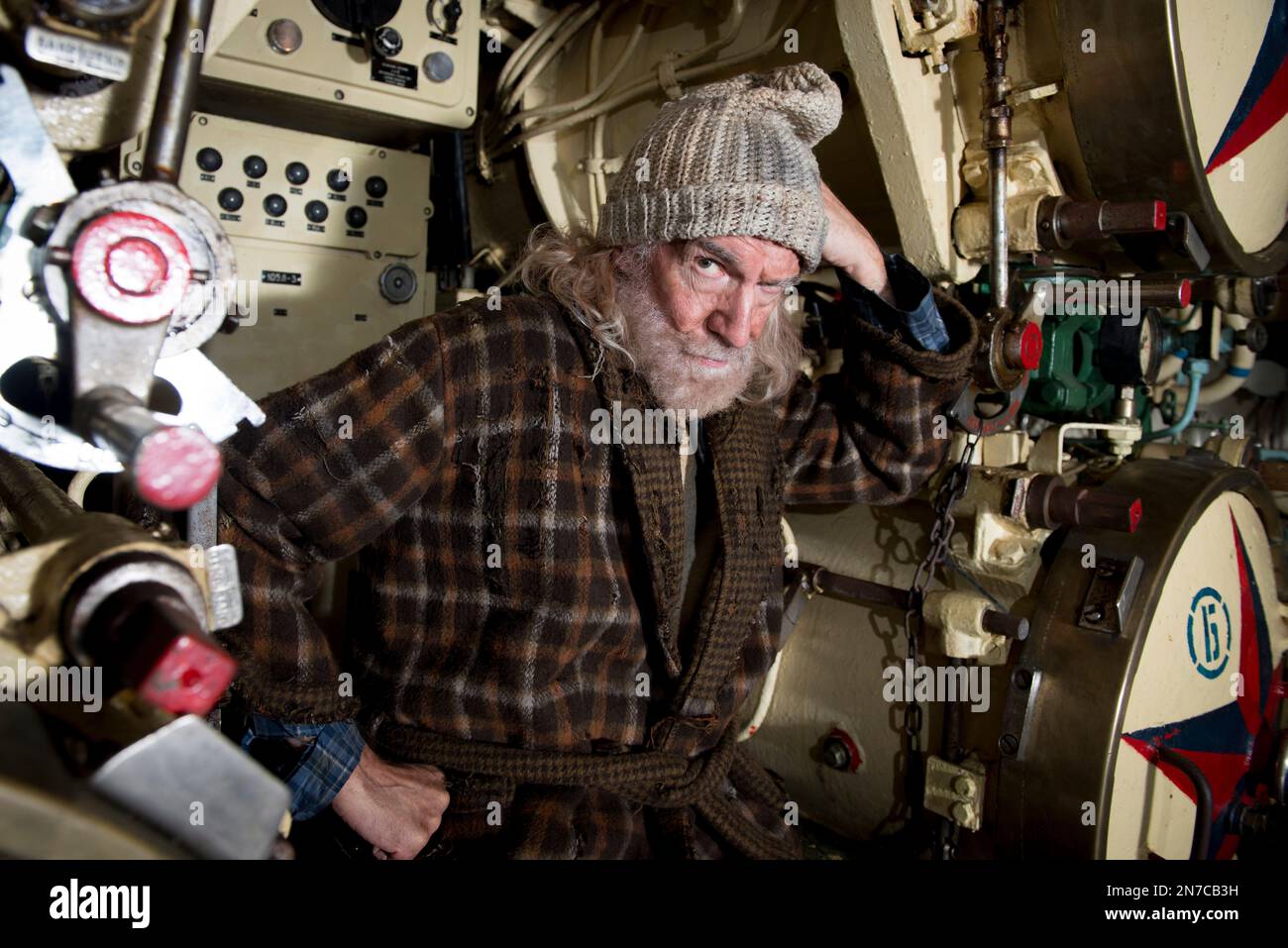 British actor, David Gant poses for photographs, during the filming of ...