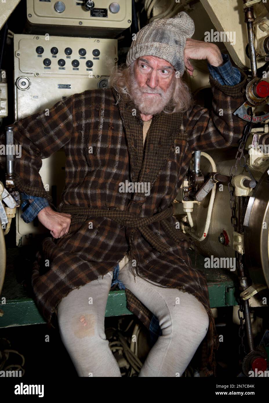 British actor, David Gant poses for photographs, during the filming of ...