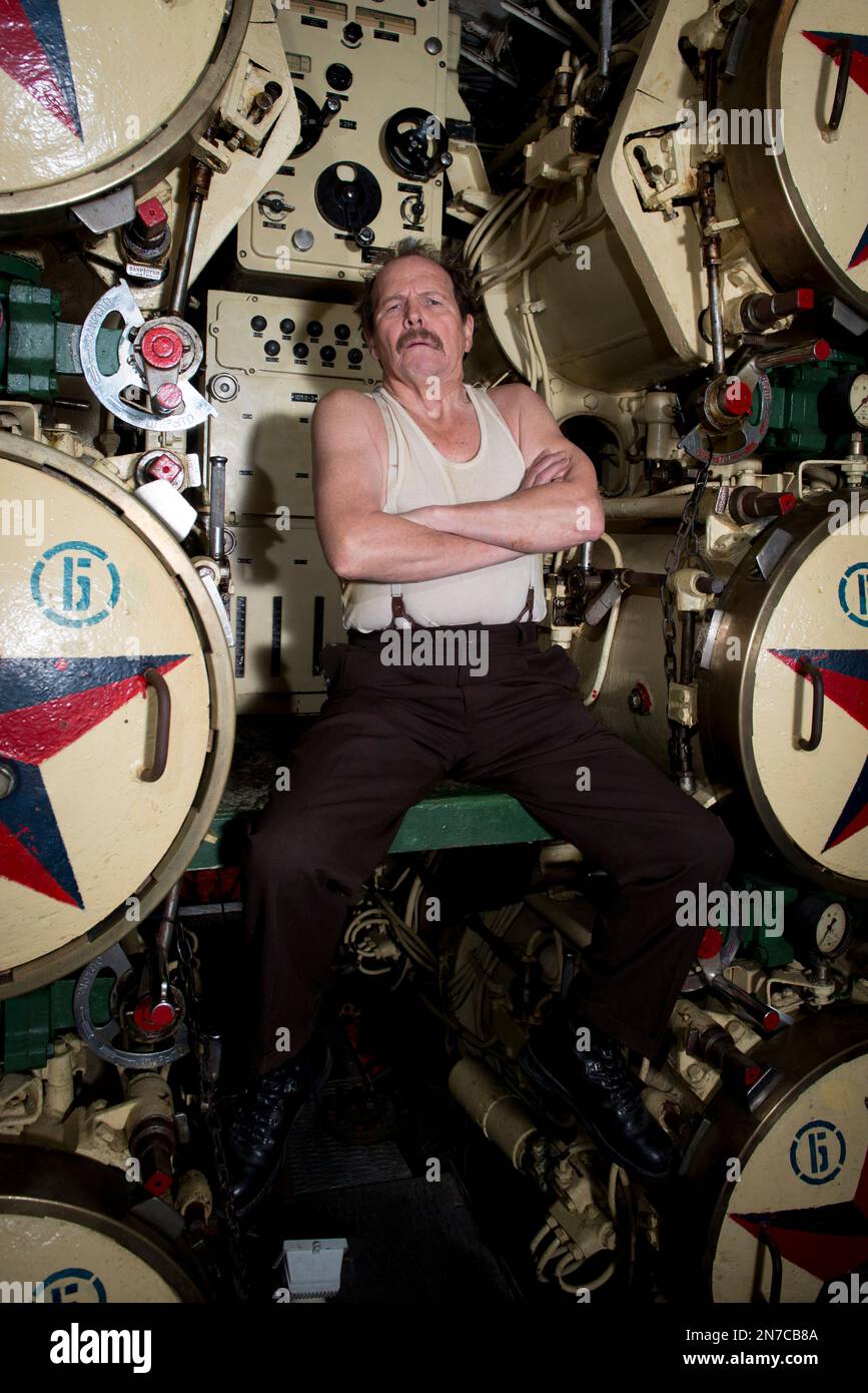 British actor, Stuart McGugan poses for photographs, during the filming ...