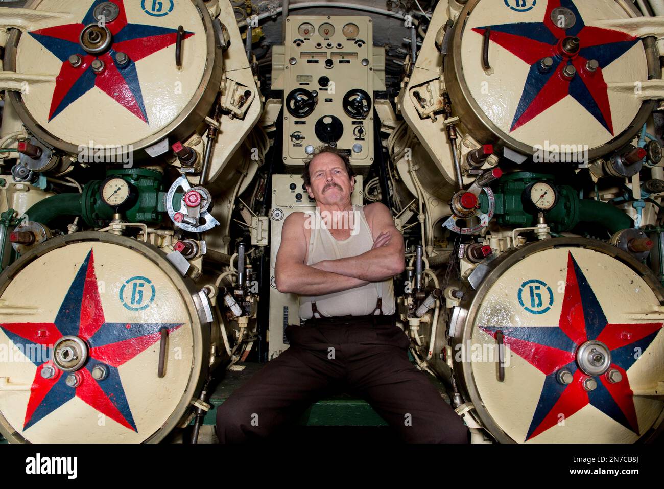 British actor, Stuart McGugan poses for photographs, during the filming ...