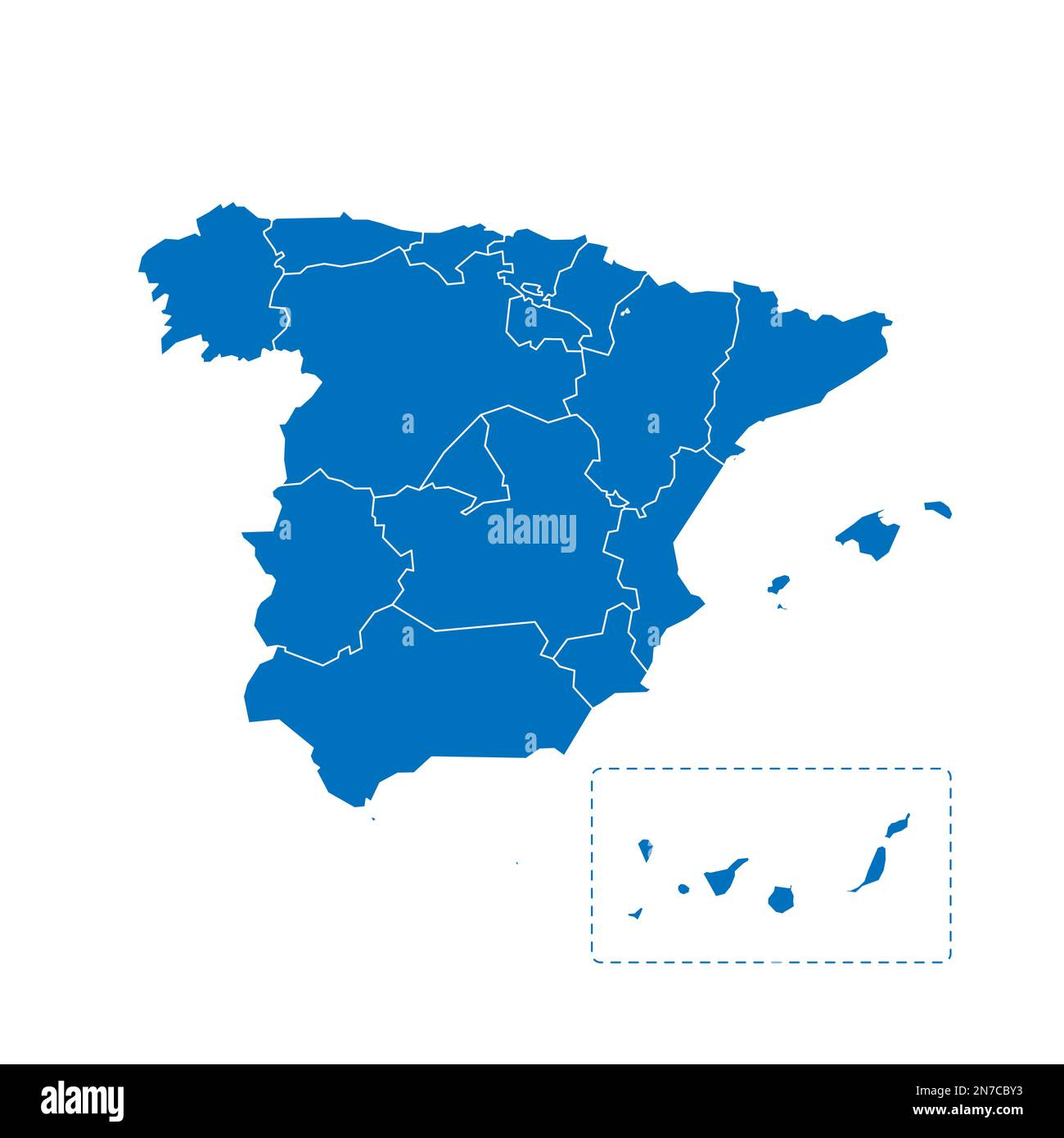 Spain political map of administrative divisions - autonomous ...