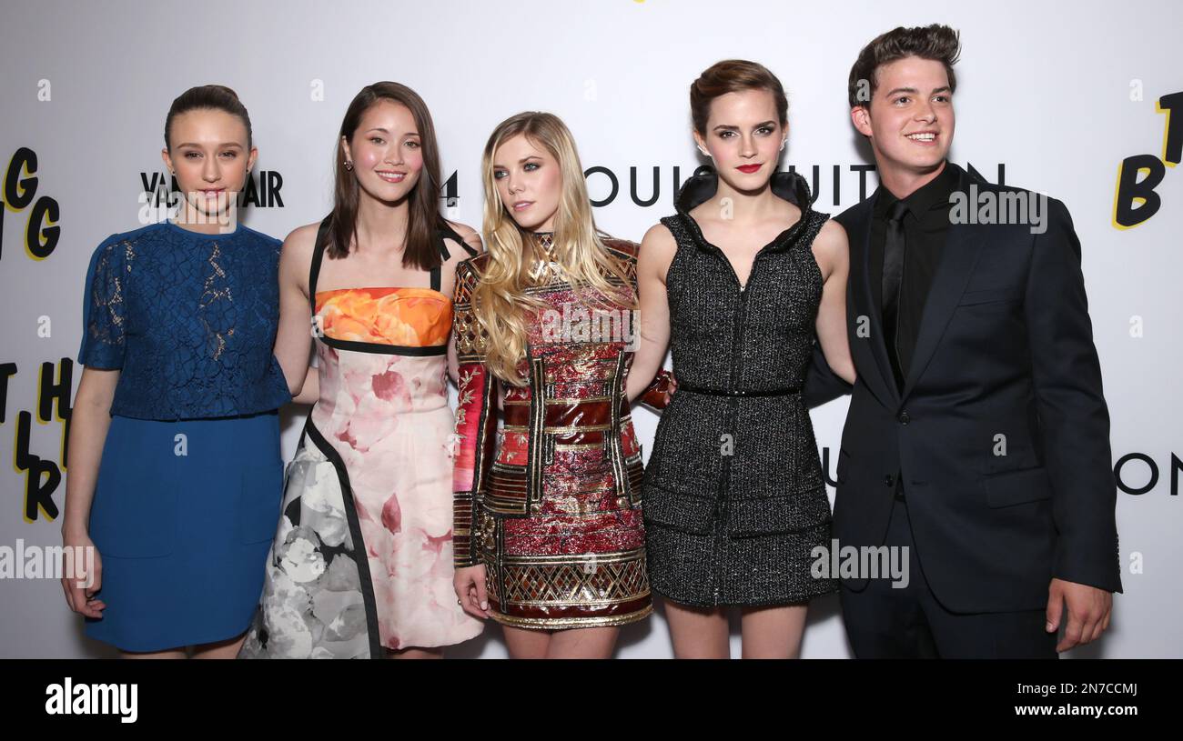 Taissa Farmiga, Katie Chang, Claire Julien, Sofia Coppola, Emma Watson and Israel Broussard ...