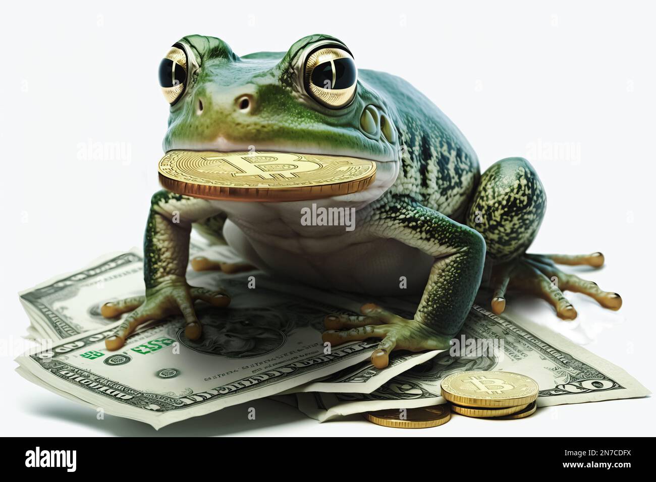 Frog in gold hi-res stock photography and images - Alamy
