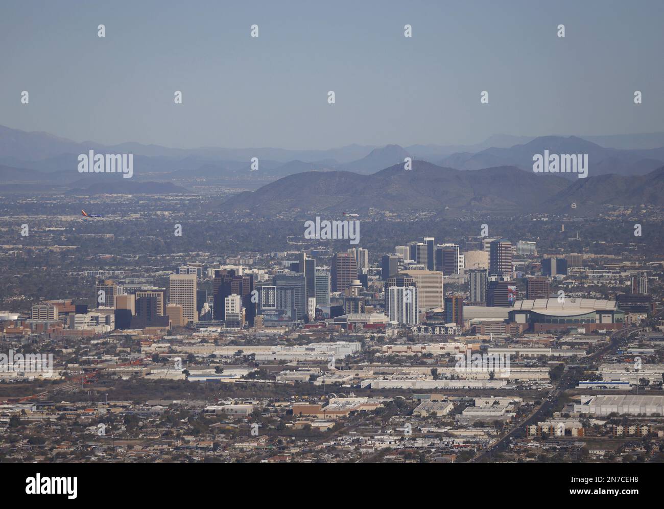 Phoenix, United States. 09th Feb, 2023. Mountains stand behind the ...