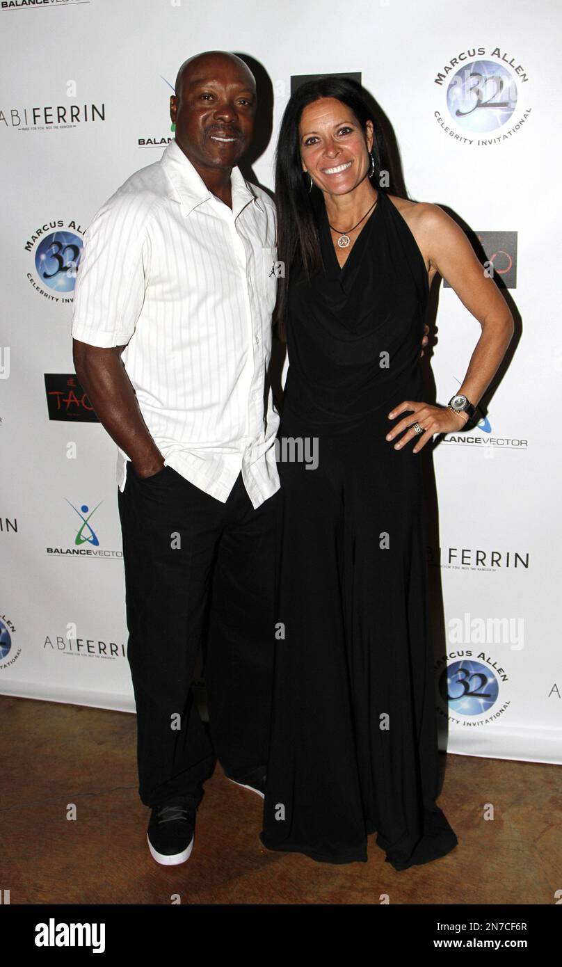 Vince Coleman and Denise Coleman attend Marcus Allen Foundation 2013 ...