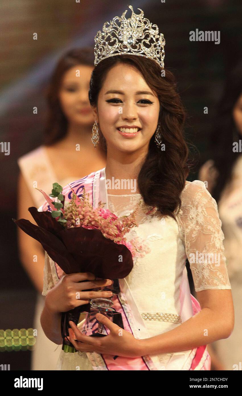Winner Yoo Ye-bin, a 21-year-old college student, poses during the 2013 ...