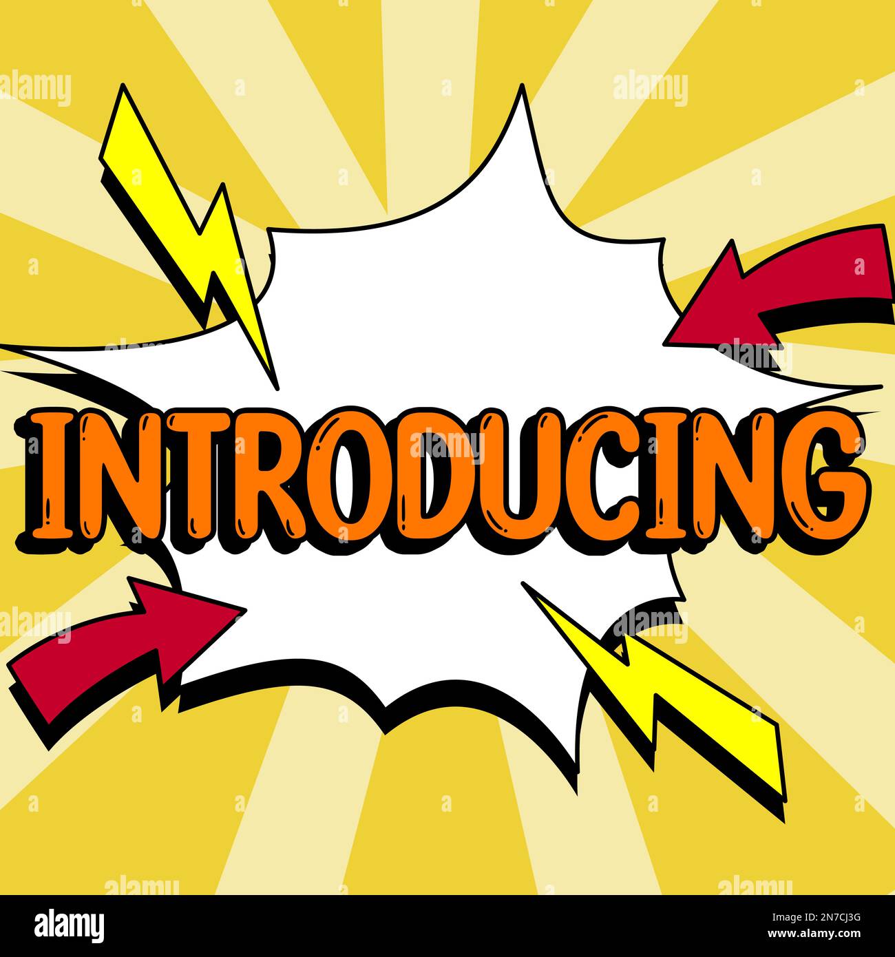 Hand writing sign Introducing. Business idea Presenting a topic or ...