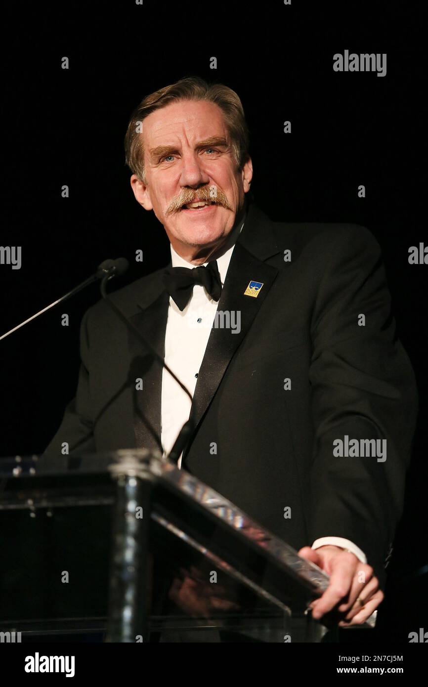 Nick Wyman, President Actors' Equity speaks during the Actors' Equity ...