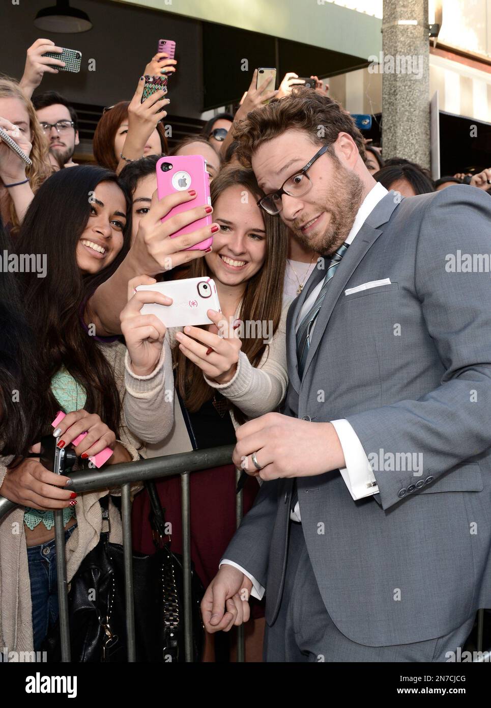Actor Seth Rogen arrives at the world premiere of "This is the End" at ...