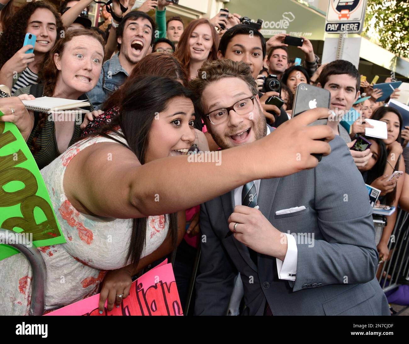 Actor Seth Rogen arrives at the world premiere of "This is the End" at ...