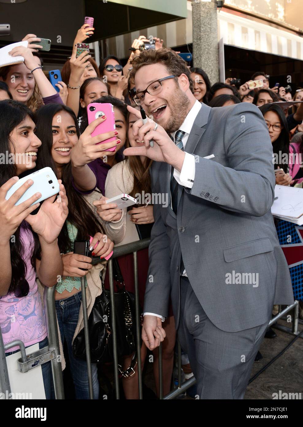 Actor Seth Rogen arrives at the world premiere of "This is the End" at ...