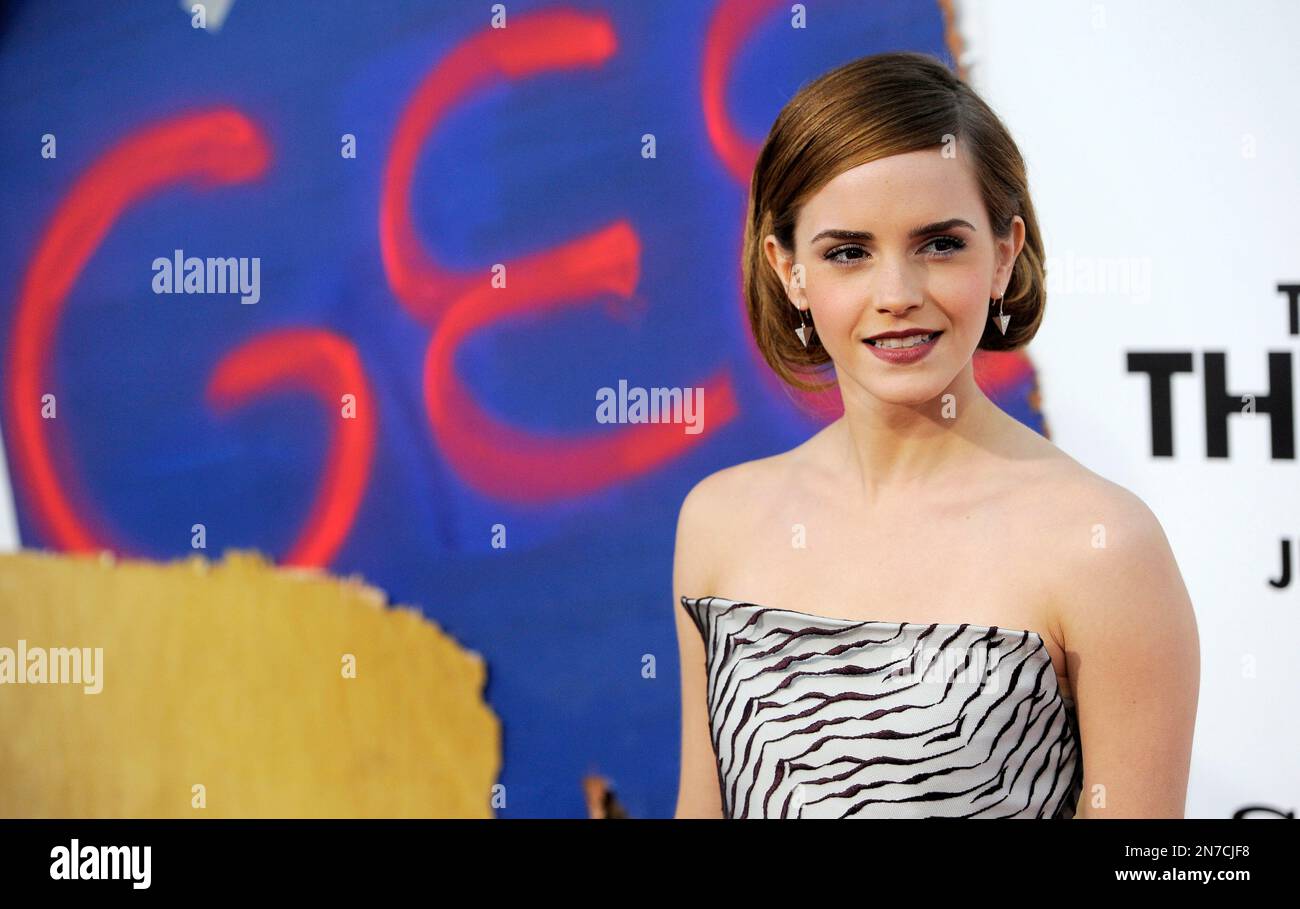 Emma Watson, a cast member in "This Is the End," poses at the world ...