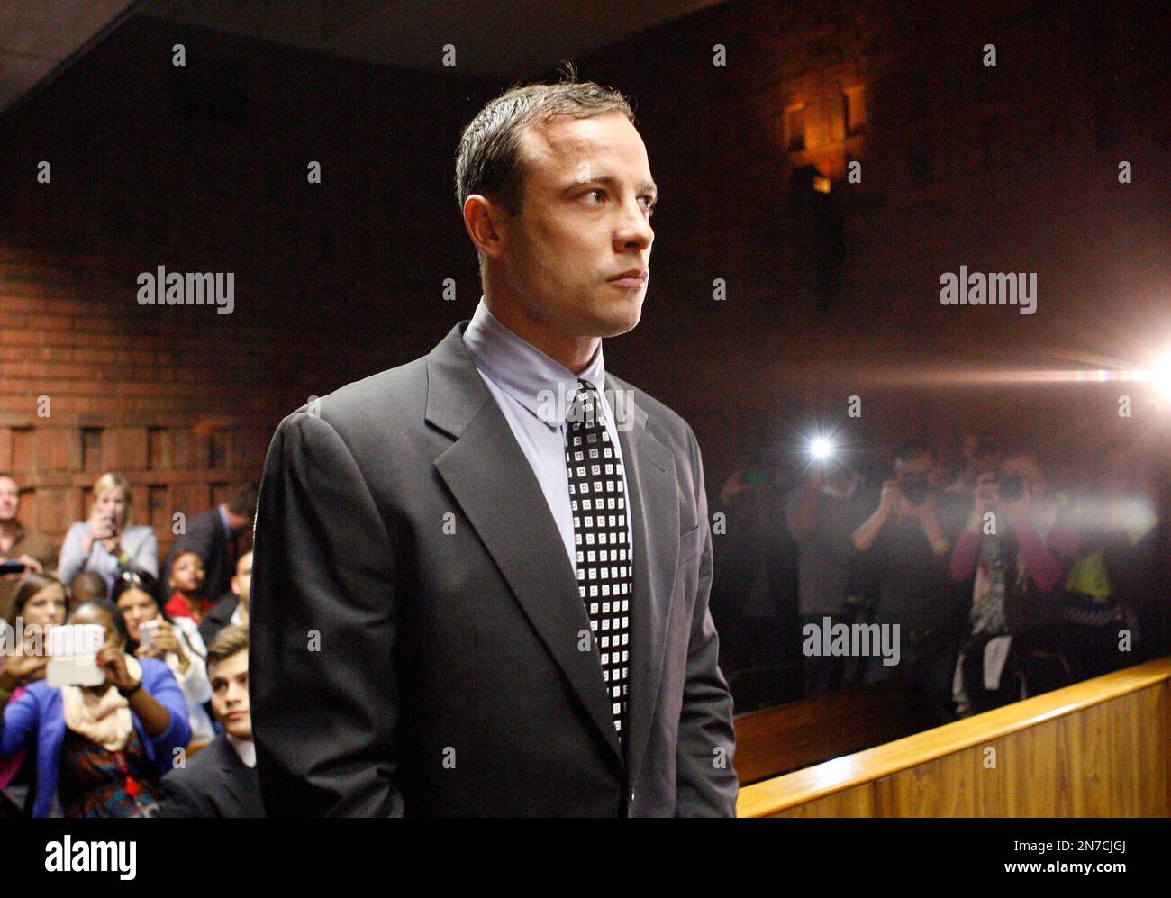 Oscar Pistorius appears in the magistrates court in Pretoria, South ...