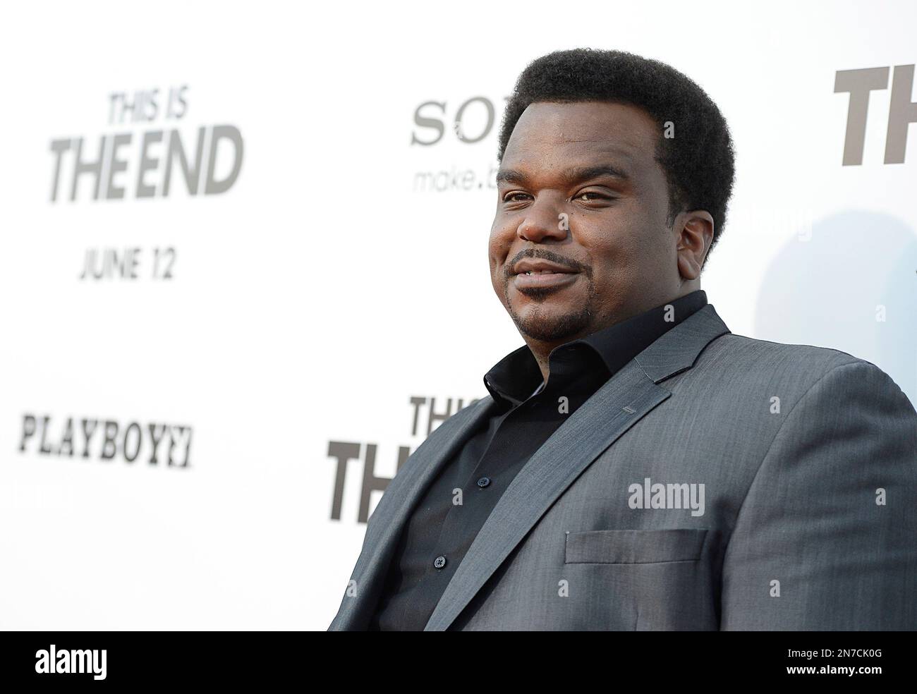 Craig Robinson arrives at The World premiere of "This is the End" at ...