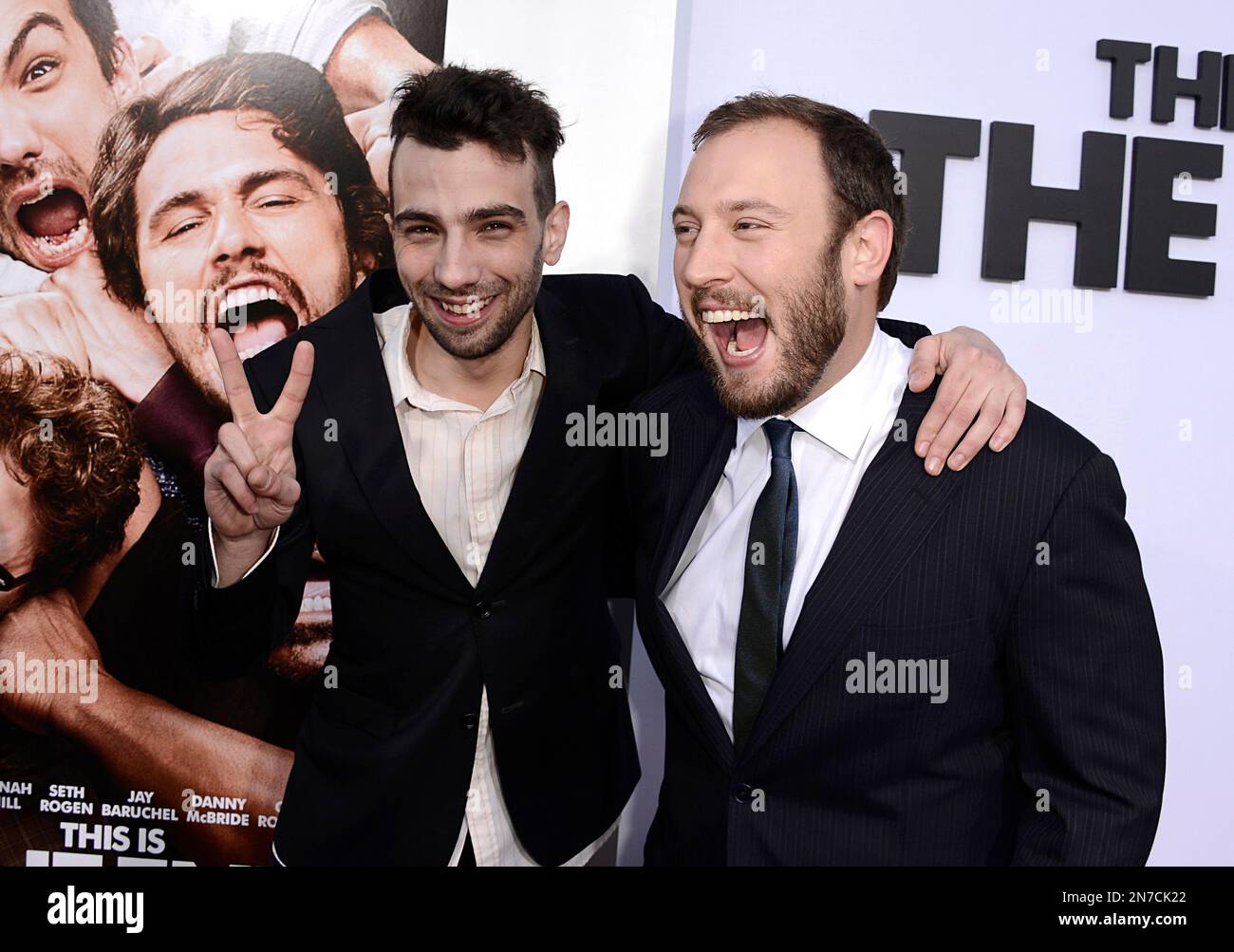 Actor Jay Baruchel and director Evan Goldberg arriveat The World ...