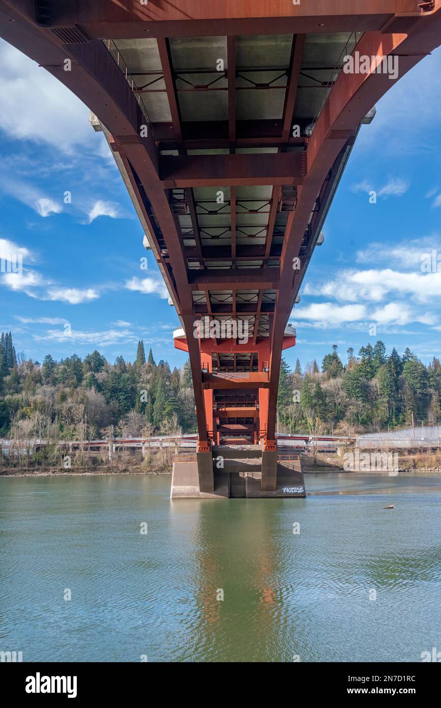 The Sellwood bridge crossings infrastructure in Portland Oregon state ...