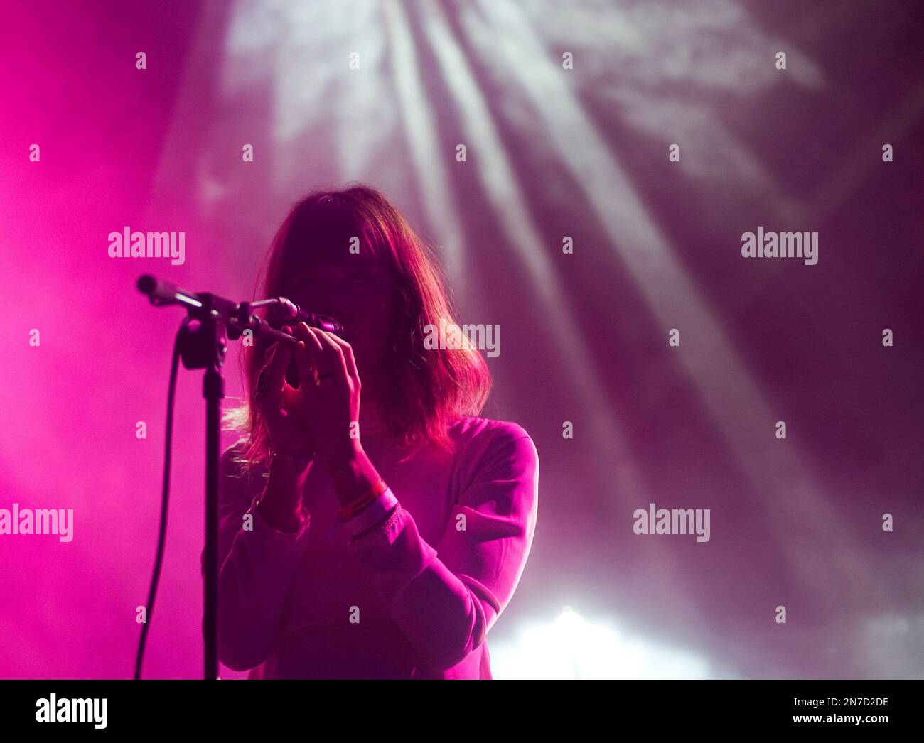 French Melody Prochet, lead singer of rock band Melody's Echo Chamber ...