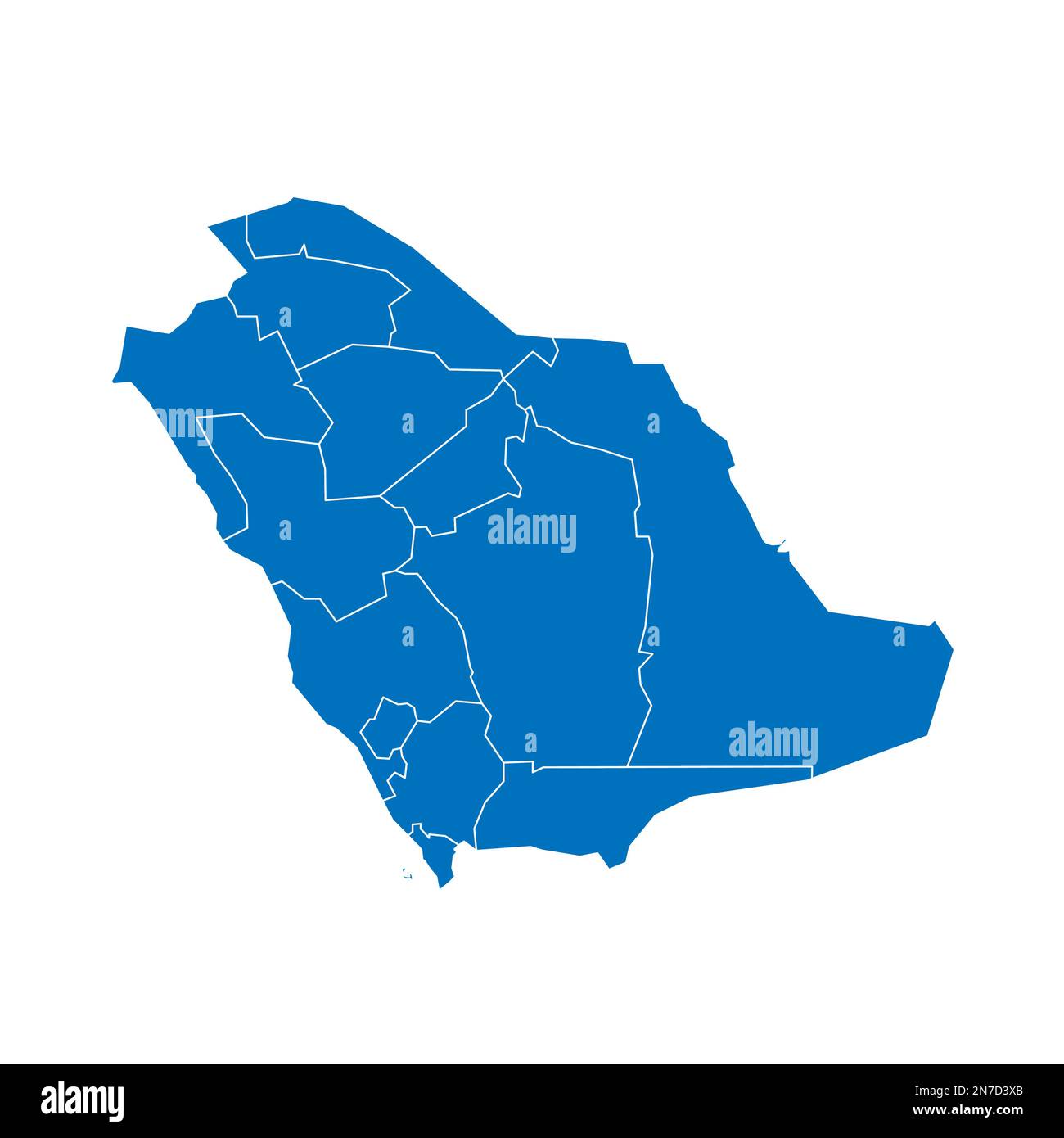 Saudi Arabia political map of administrative divisions - provinces or ...