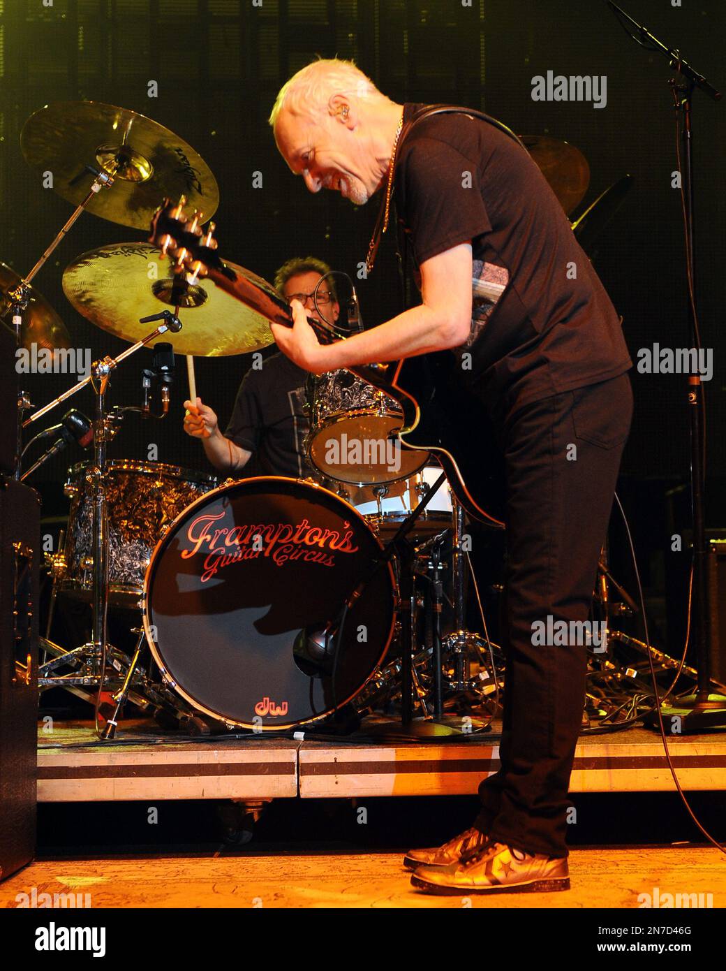 Peter Frampton performs during the Peter Frampton Guitar Circus at the ...