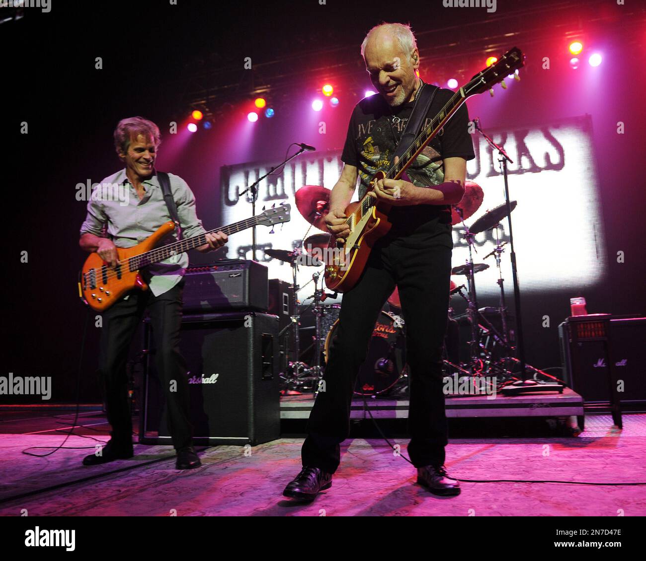 Peter Frampton performs during the Peter Frampton Guitar Circus at the ...