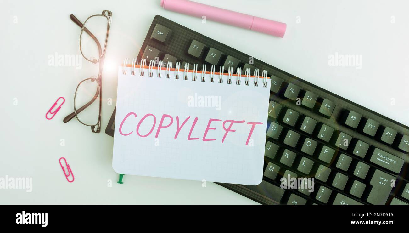Writing displaying text Copyleft. Business overview the right to freely ... Writing displaying text Copyleft. Business overview the right to freely ...
