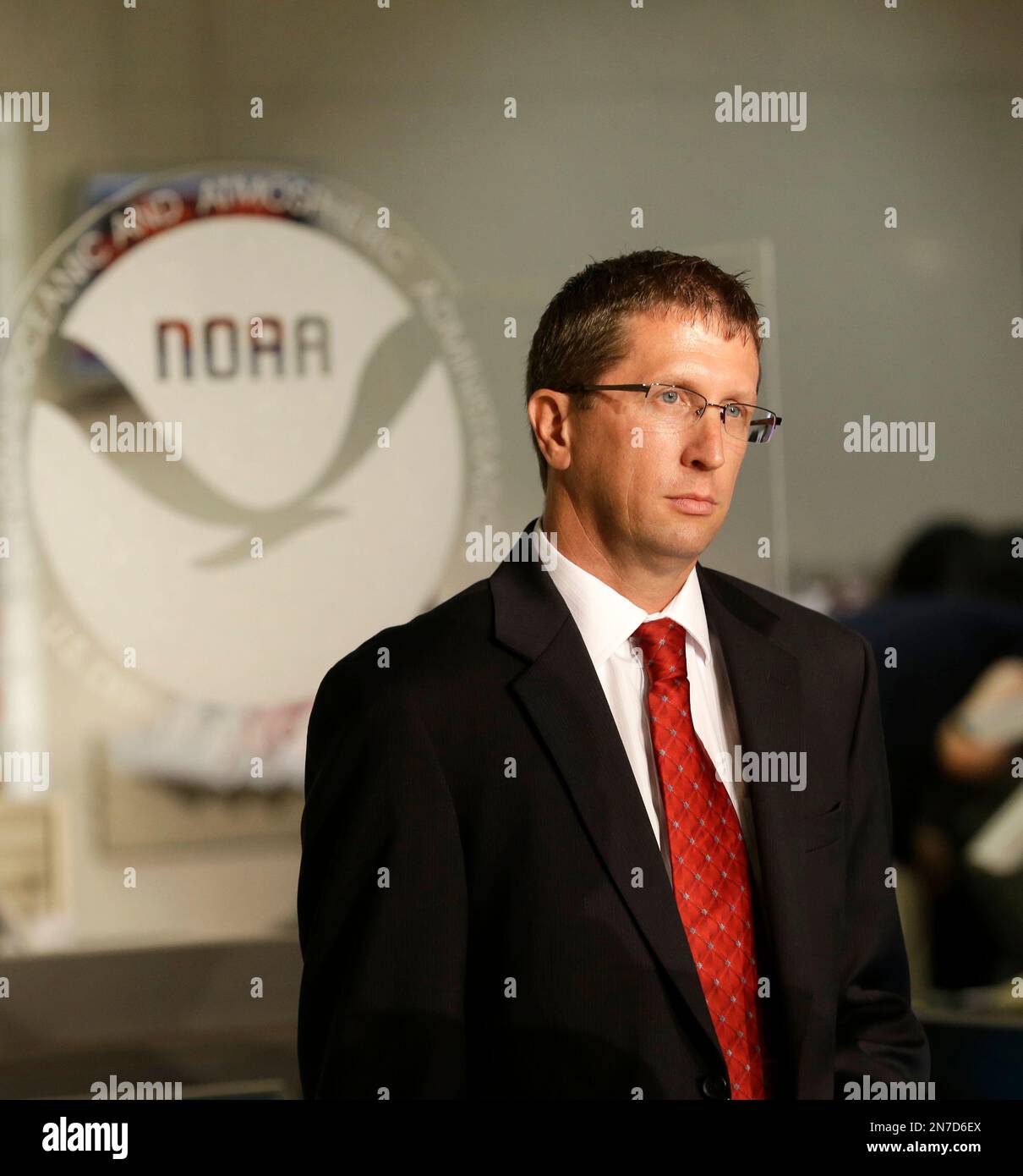 Rick Knabb, director of the National Hurricane Center, is shown during ...