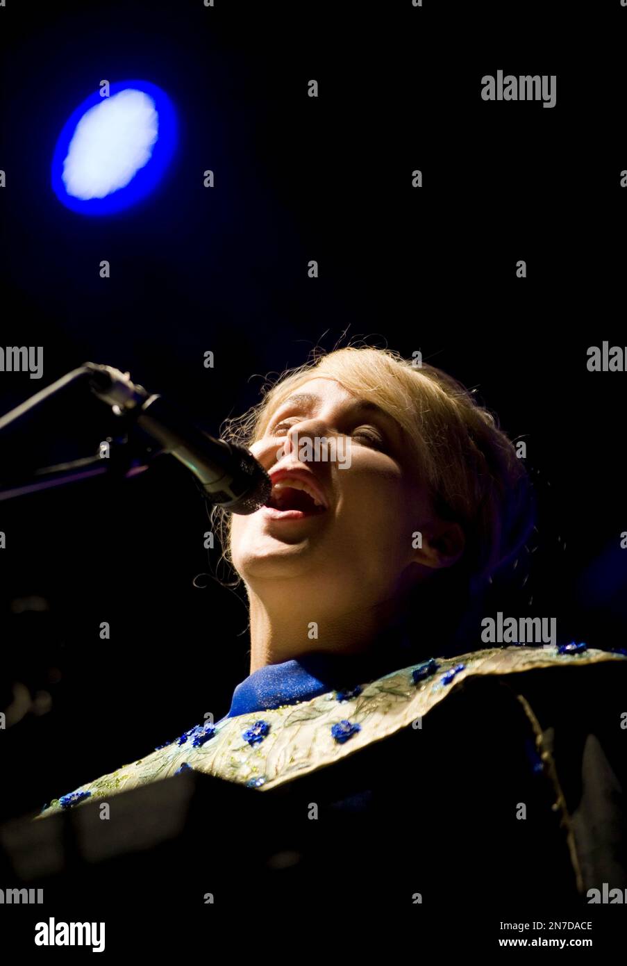 Lisa Gerrard, lead singer of English-Australian rock band Dead Can ...