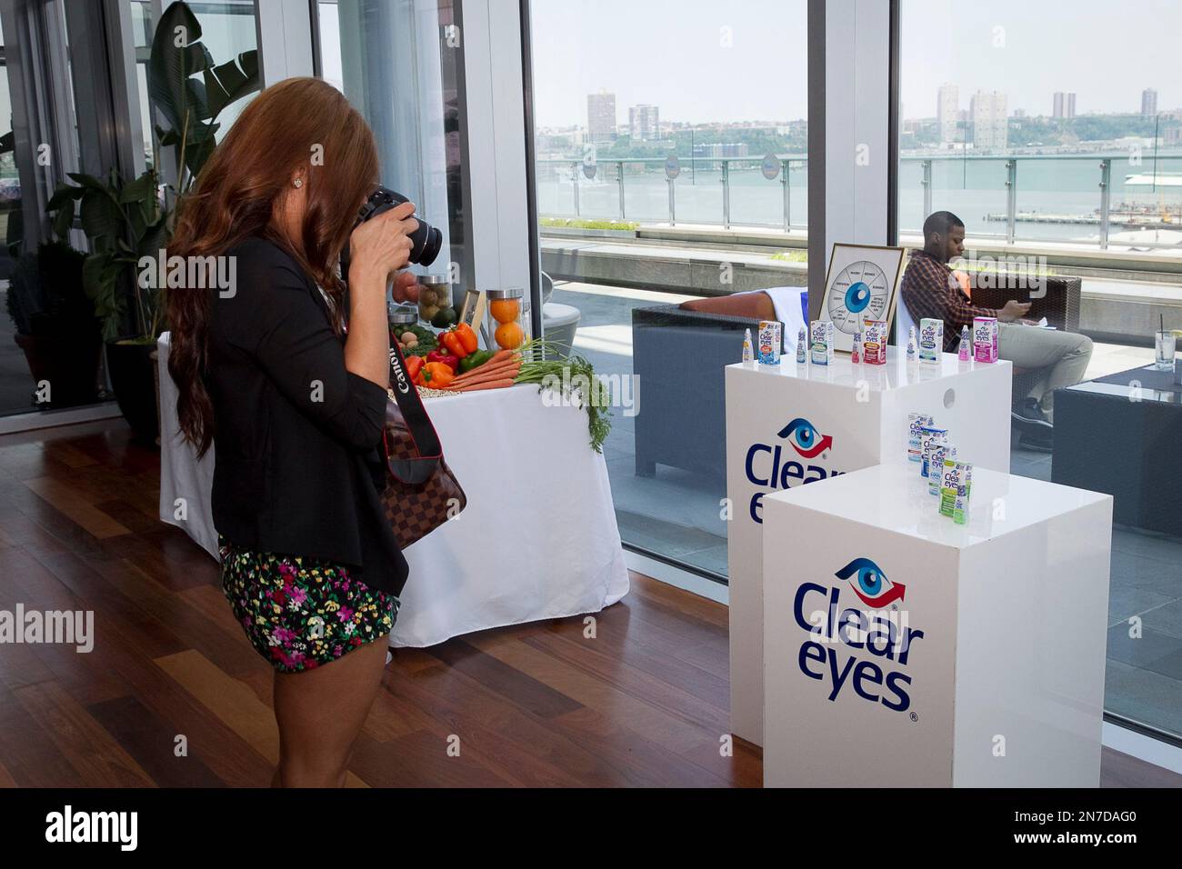 Atmosphere at the unveiling of the new Clear Eyes national TV ...