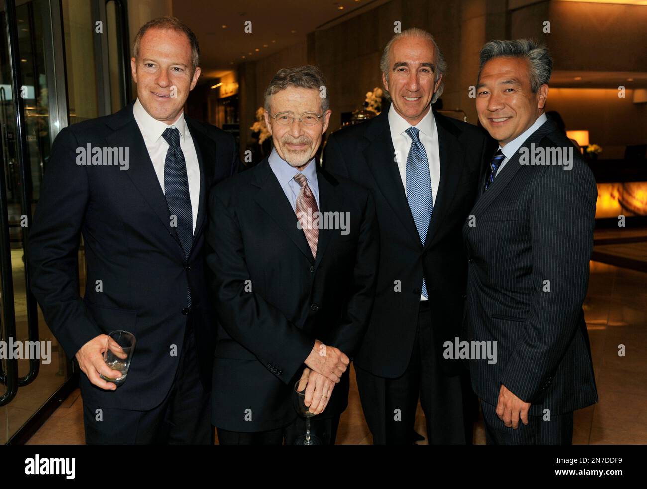 Left to right, Toby Emmerich, left, President and COO of New Line ...