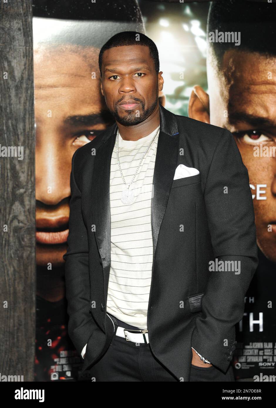 Rapper Curtis "50 Cent" Jackson attends the "After Earth" premiere at ...