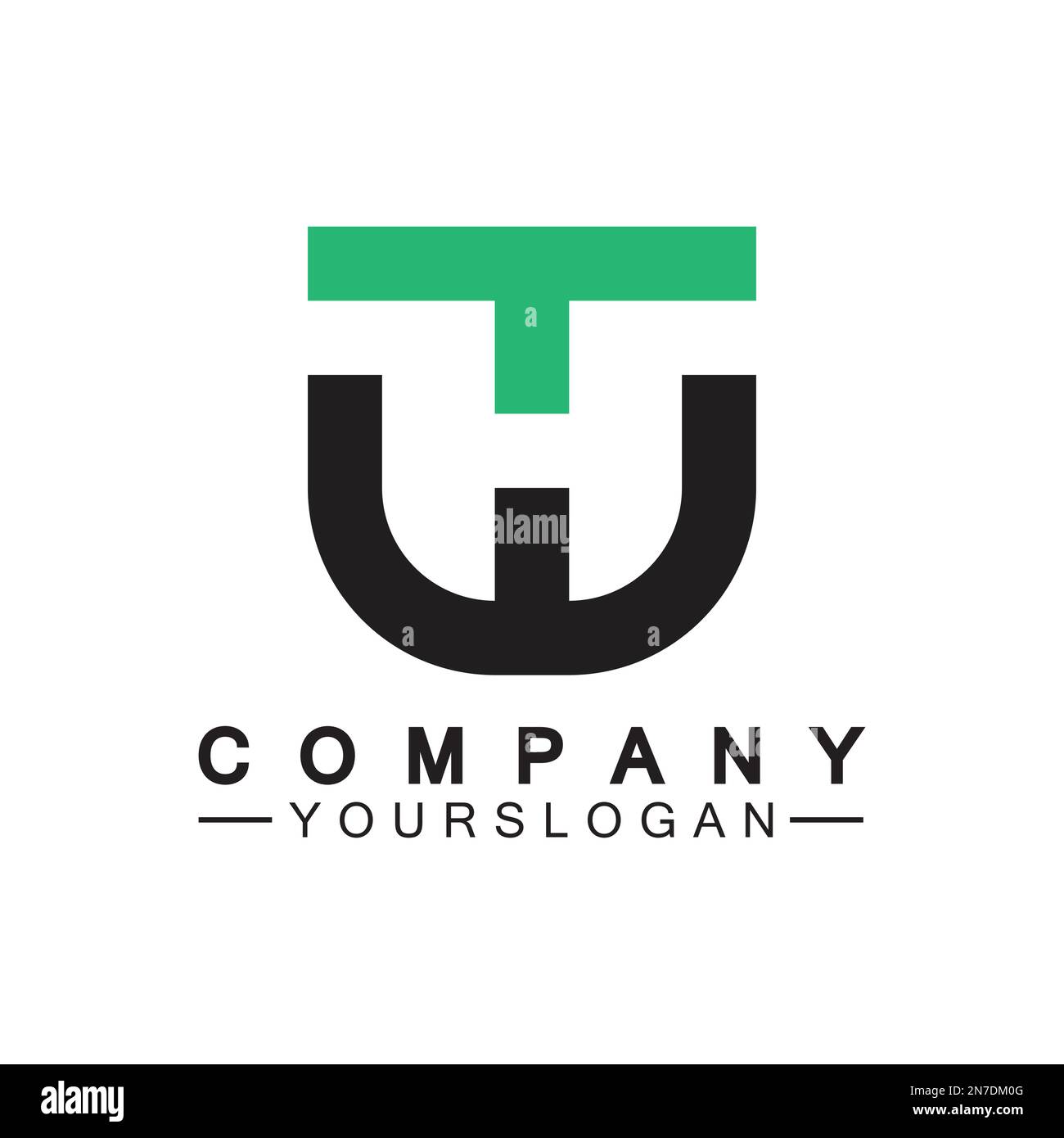 Initial letter wt logo or tw logo vector design template Stock Vector ...