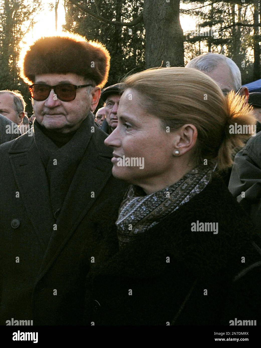 FILE -In this Nov.18, 2008 file photo, Monika Jaruzelska, right, and ...