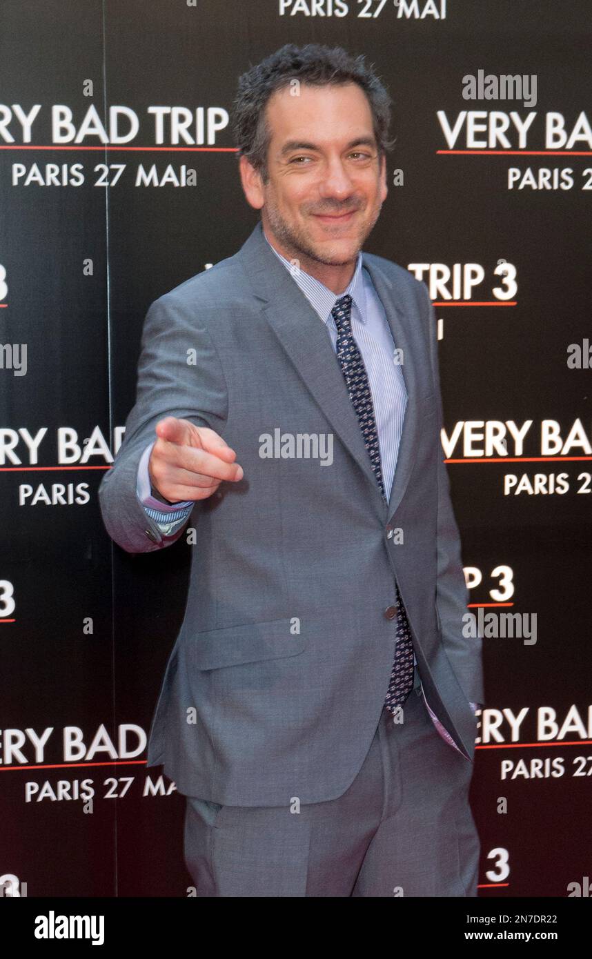 Director Todd Phillips gestures as he arrives at the French premiere of ...