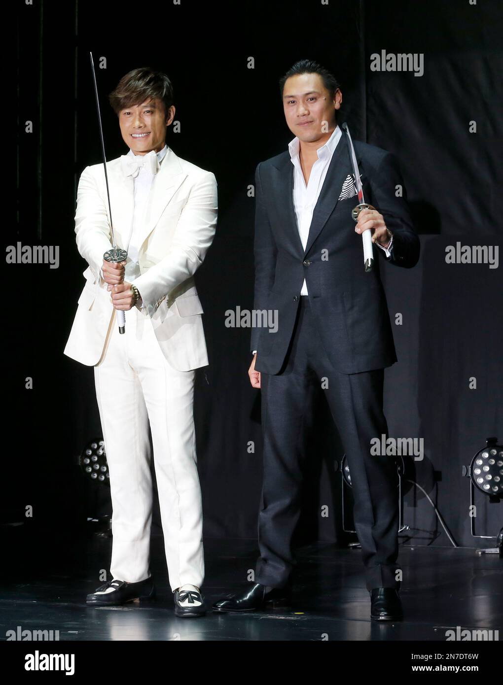 South Korean actor Lee Byung-hun, left, and director Jon M. Chu pose ...