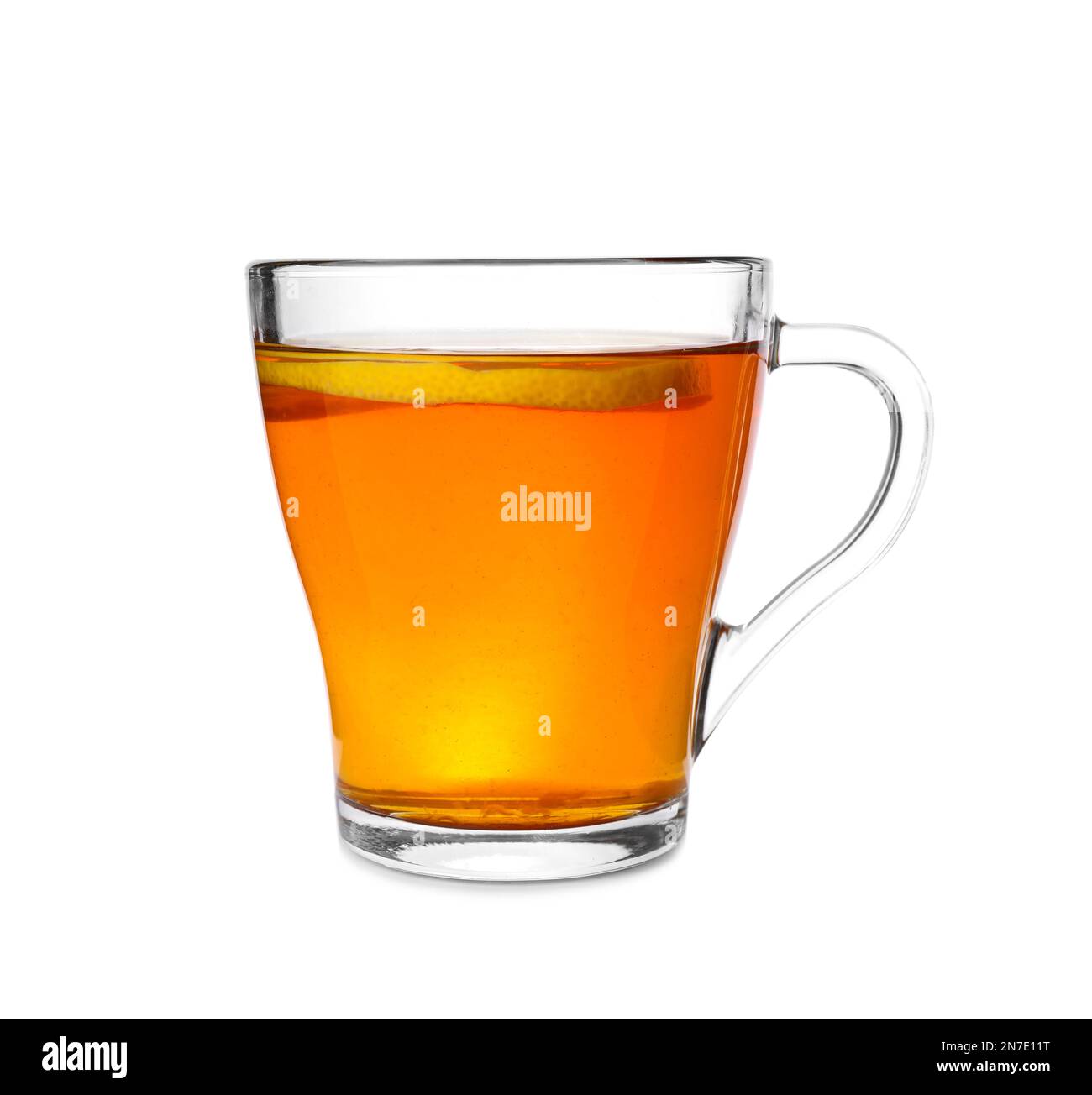 Glass cup with tea isolated on white Stock Photo - Alamy
