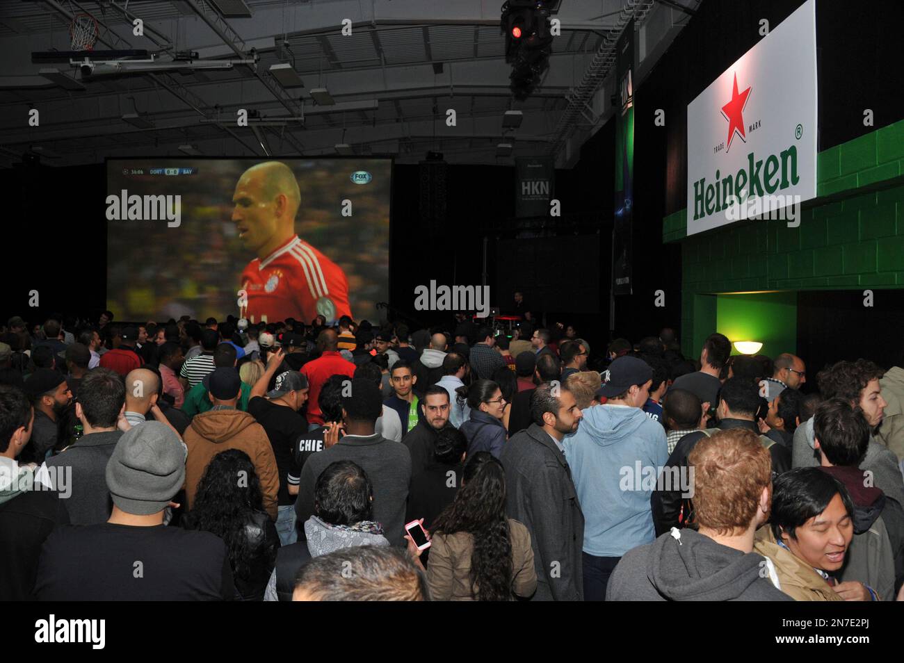 IMAGE DISTRIBUTED FOR HEINEKEN - Fans attend Heineken's epic viewing ...
