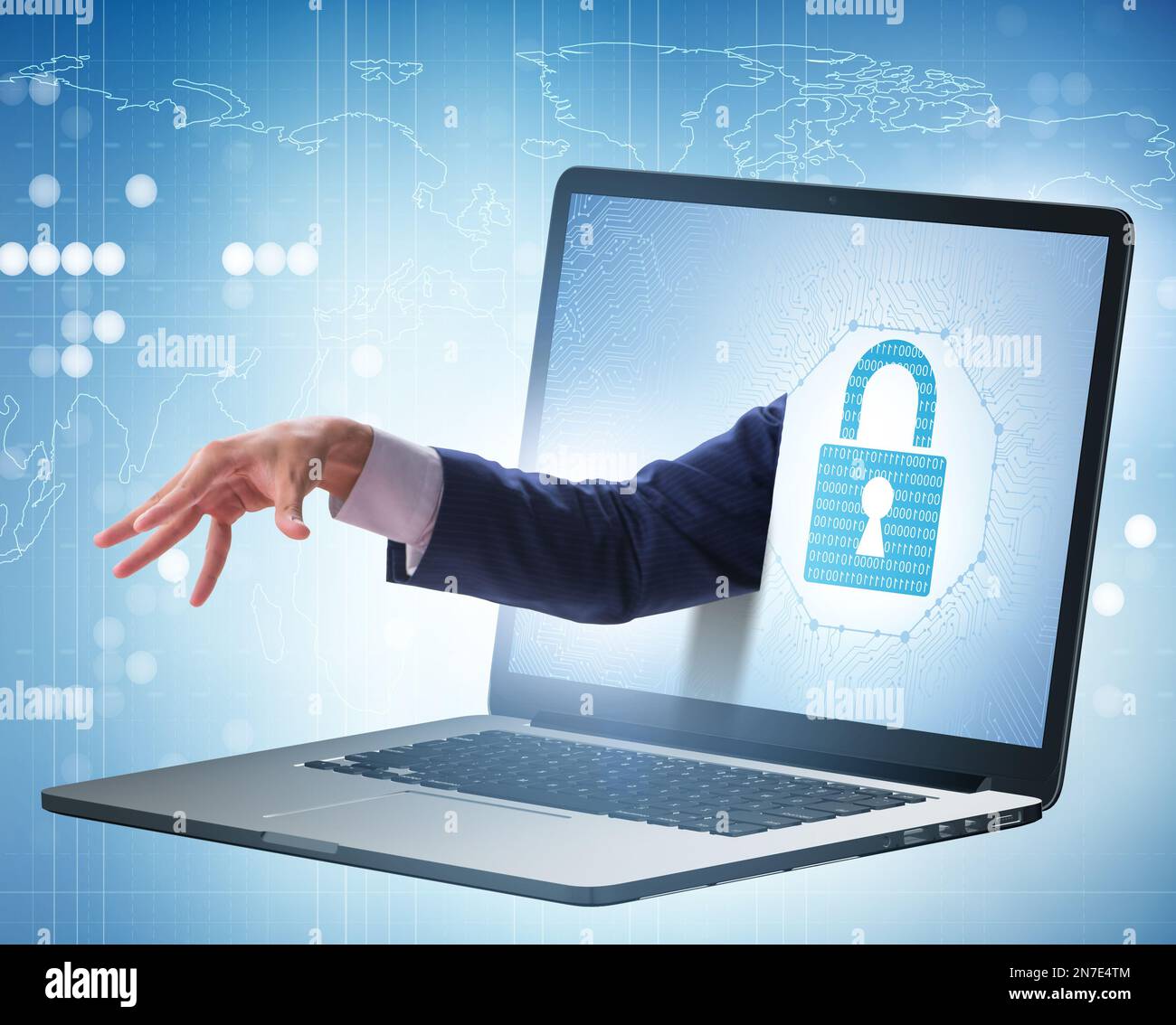 The hacker man trying to steal personal data Stock Photo - Alamy