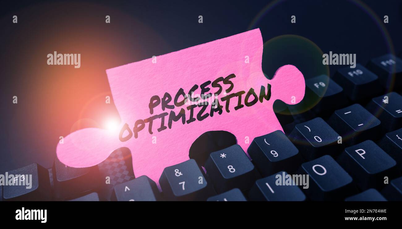 Writing displaying text Process Optimization. Business concept Improve Organizations Efficiency ...