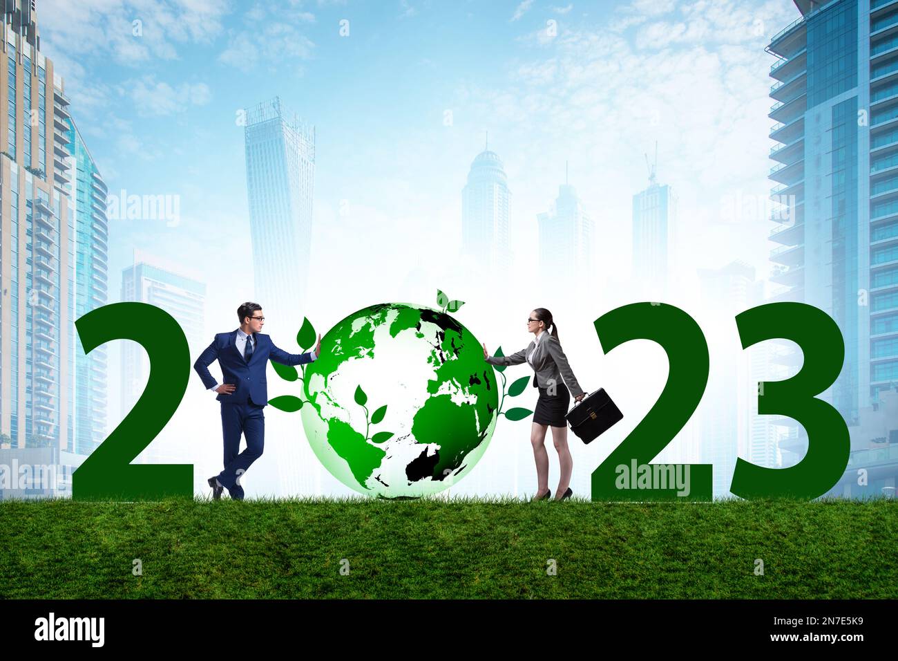 Year of 2023 in the ecological concept Stock Photo - Alamy