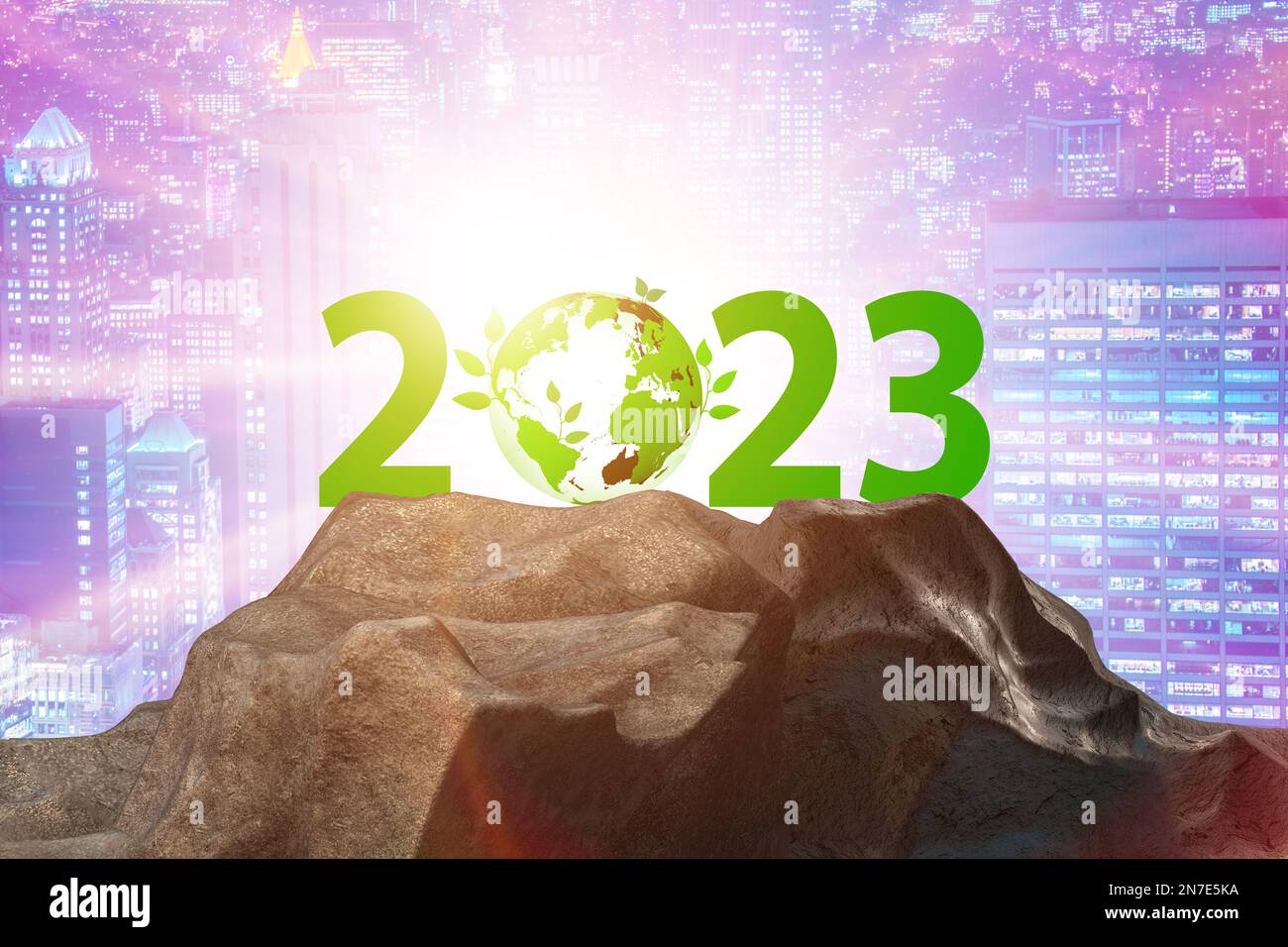 Year of 2023 in the ecological concept Stock Photo - Alamy