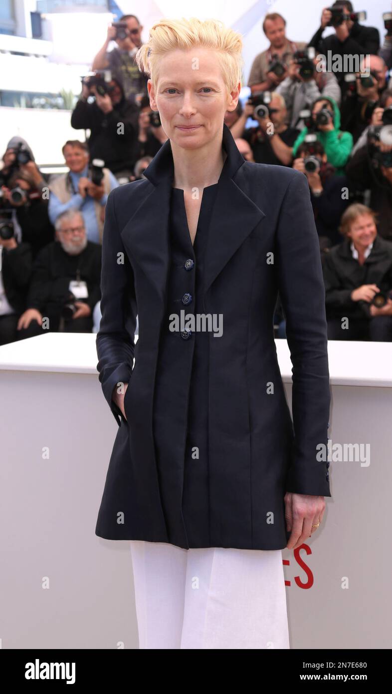 Actor Tilda Swinton poses for photographers during a photo call for the ...