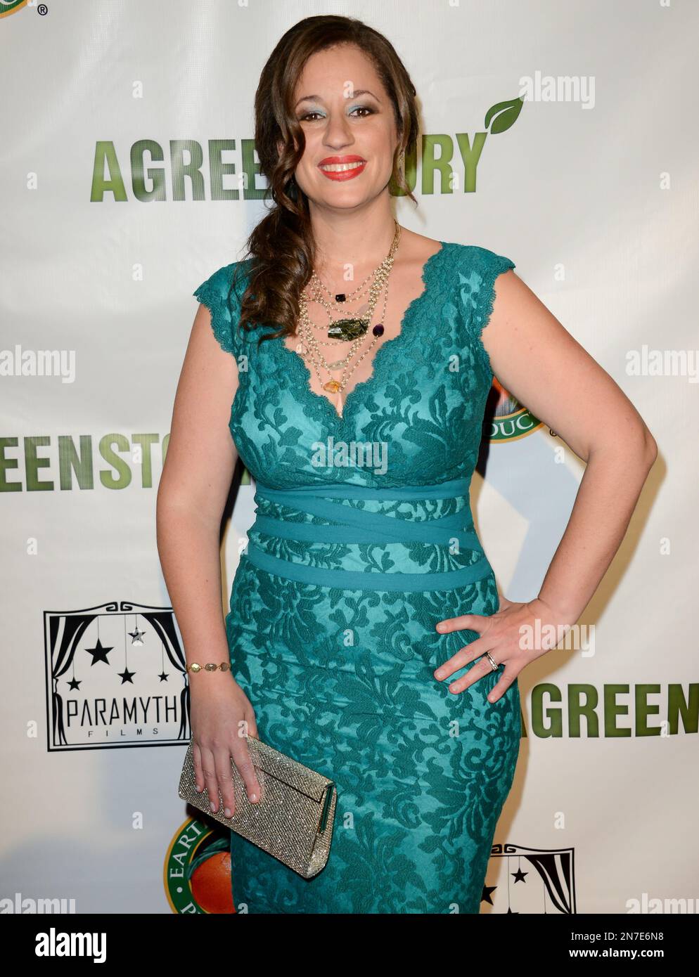 Kelly Vlahakis-Hanks arrives at A Green Story Theatrical Release at The ...