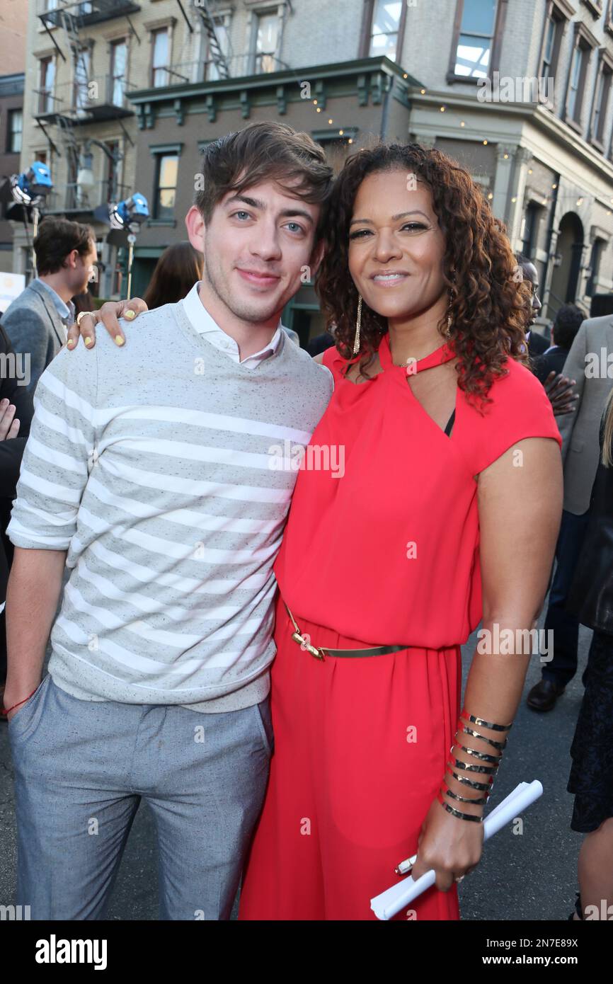 Kevin McHale and Christina Mancini at The Twentieth Century Fox ...