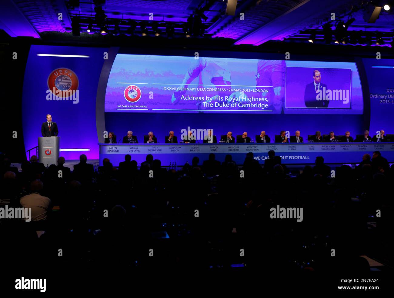 President of English Football Association Prince William, left ...