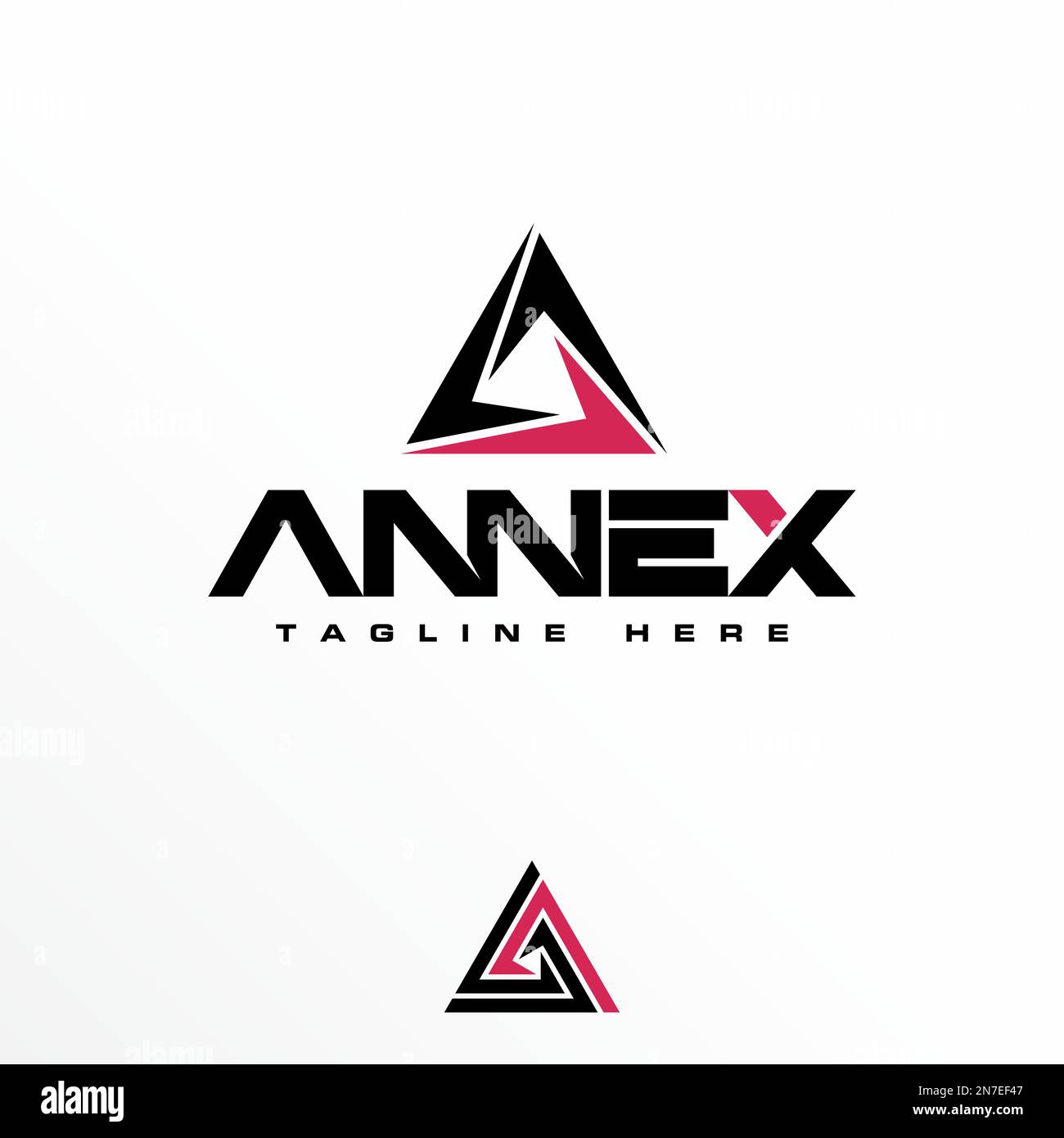 Unique Cutting Triangle like head arrow image graphic icon logo design abstract concept vector ...