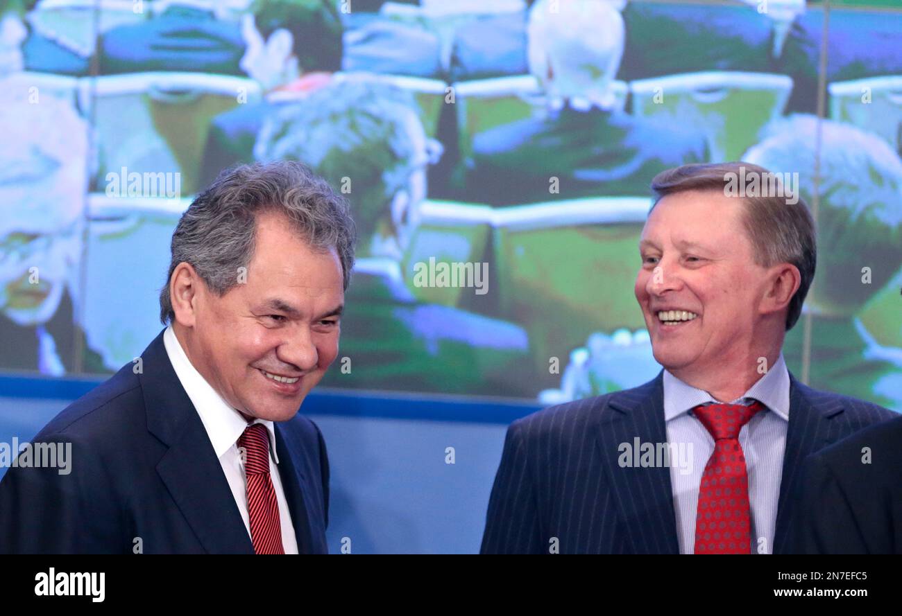 Attending a security conference, with from left, Russia's Defense ...