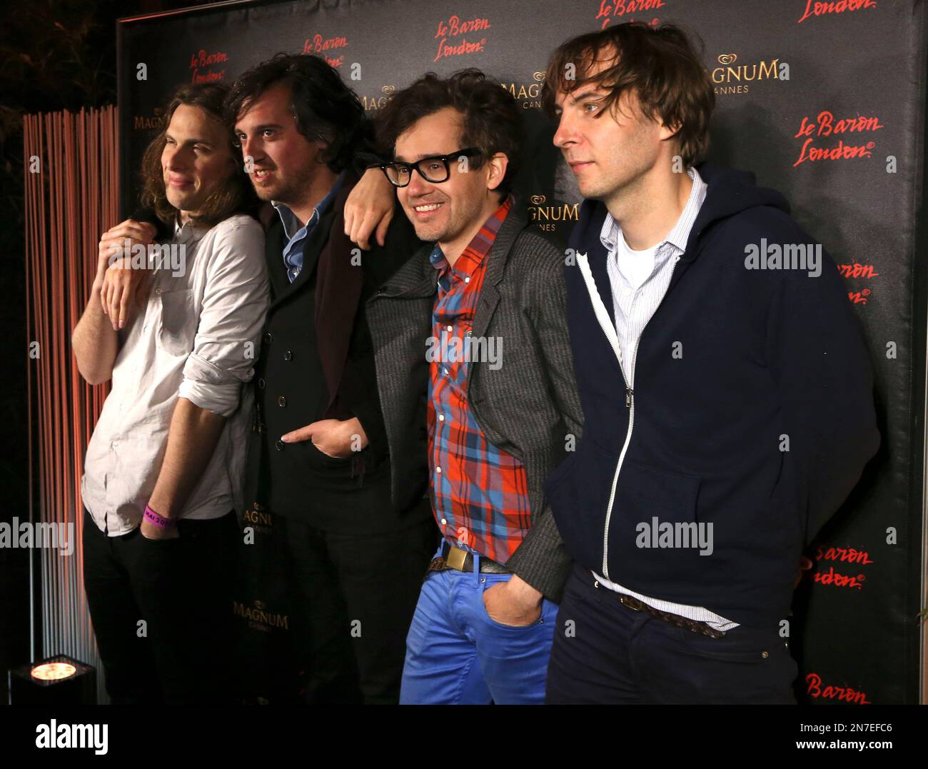 From left, band members Derek D'Arcy, Christian Mazzalai, Laurent ...