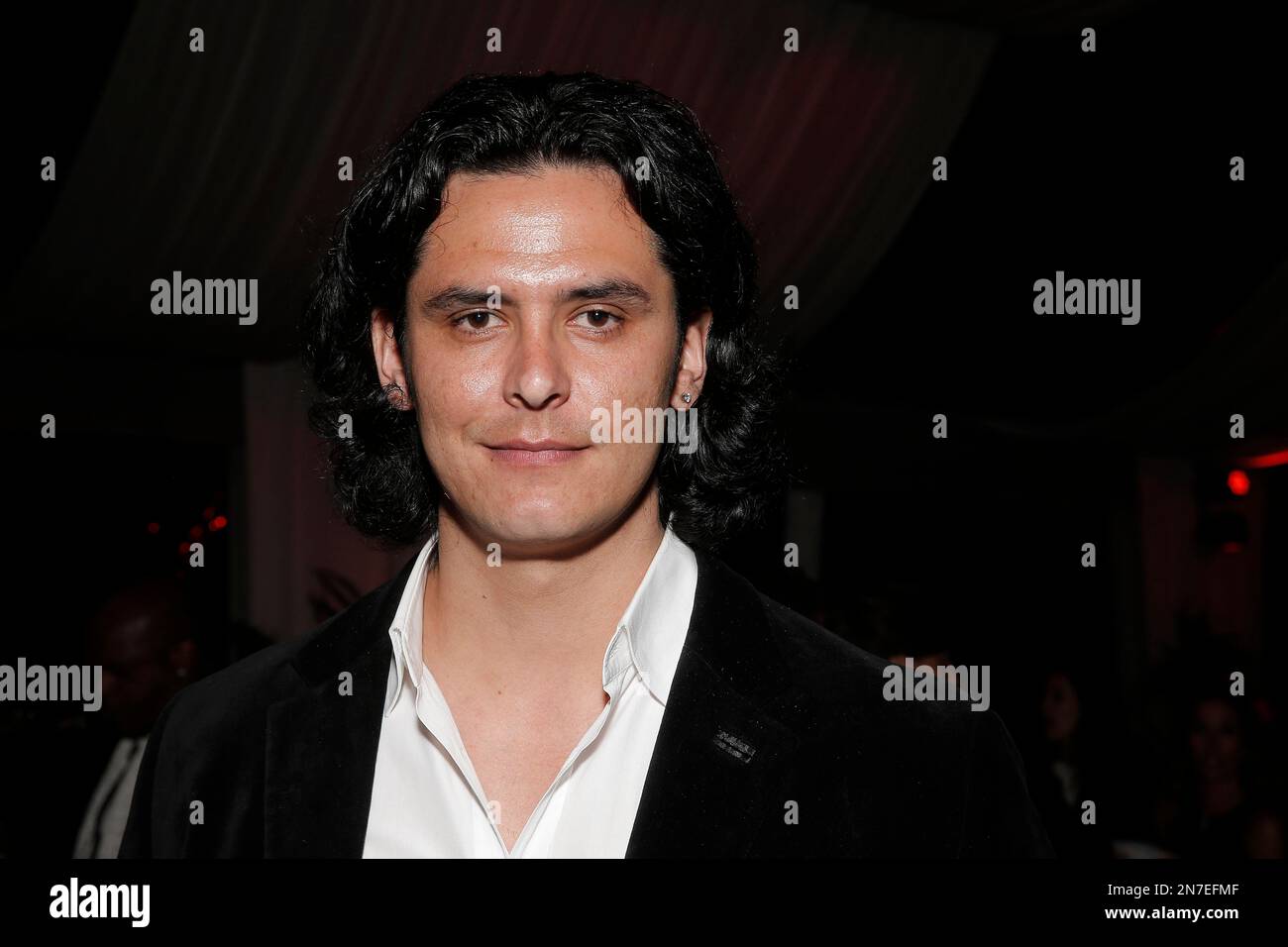 Artist Pako Pablos poses at the LOVA World Images Exhibition closing ...
